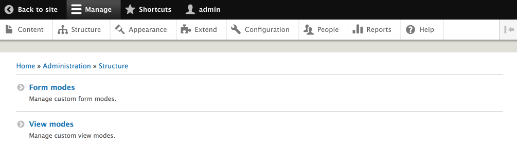 Create View Modes - OpenY